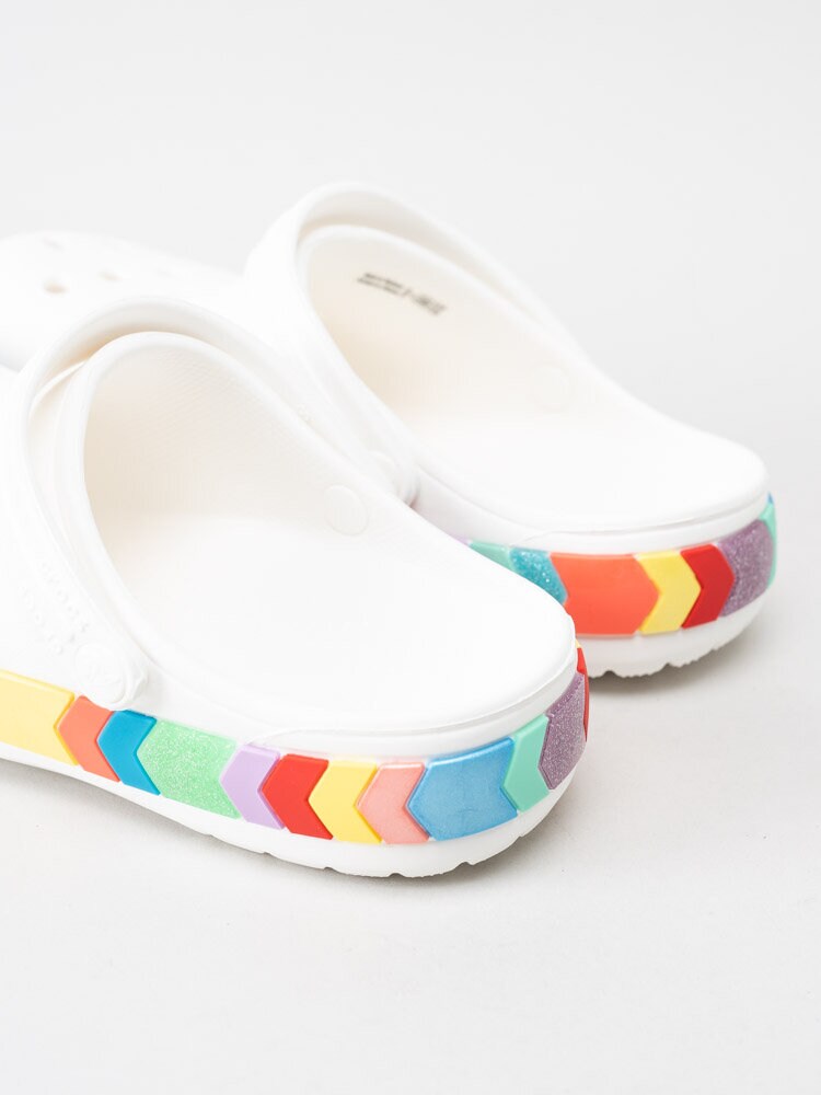 Crocs Chevron beaded Clog K White Crocband – Vita badtofflor med ...