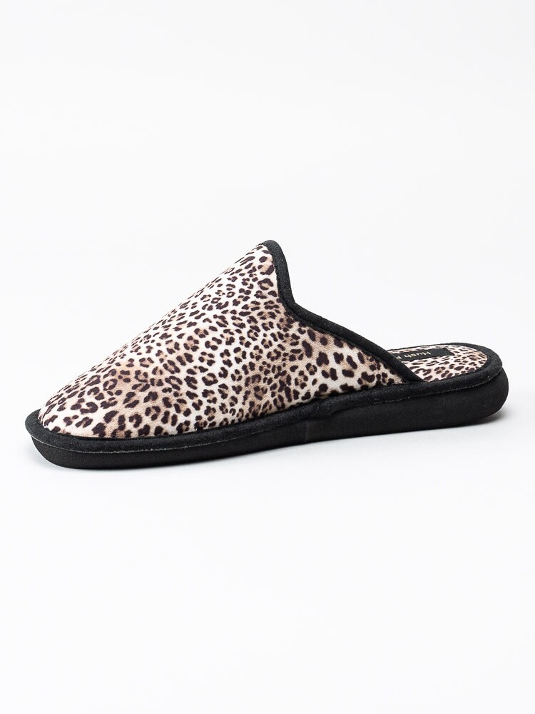 Hush Puppies H002BRW1 Brown Leo - Leopardmönstrade tofflor - Damskor| Skoman.se